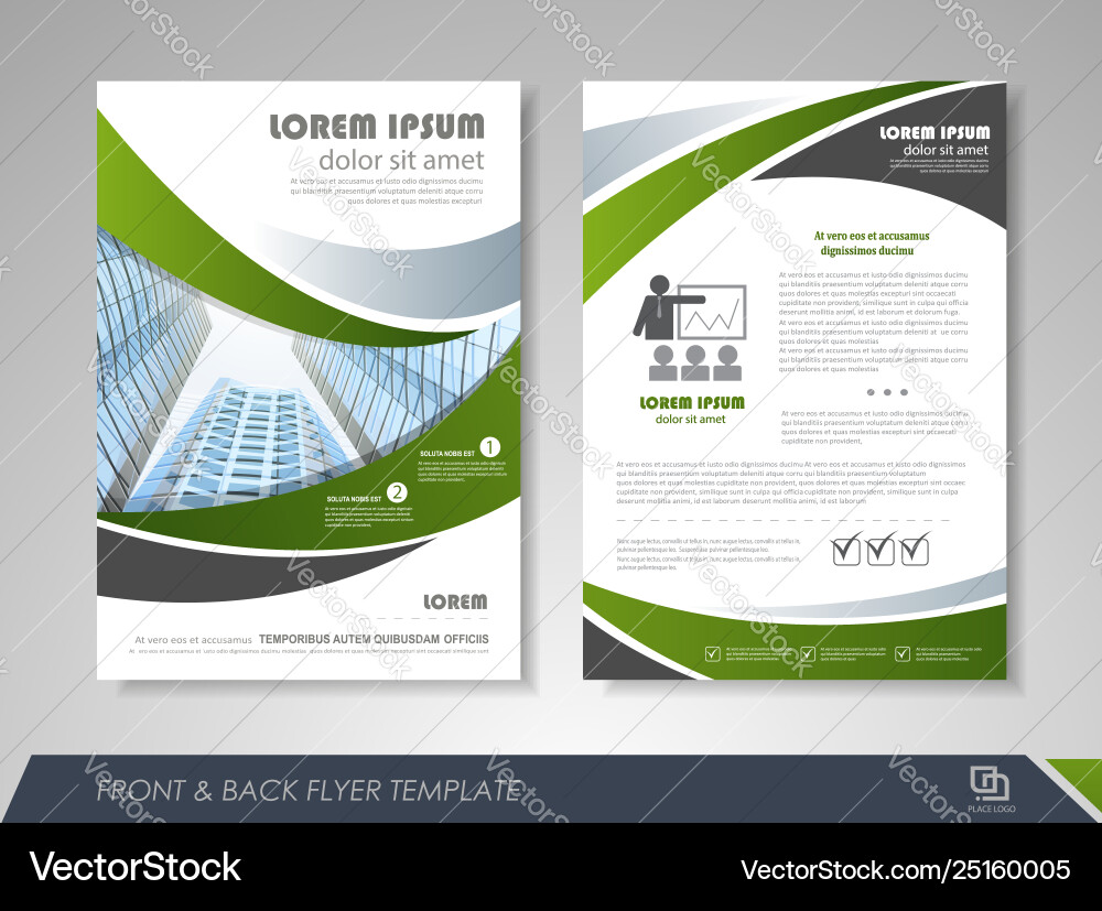 Business flyer cover design Royalty Free Vector Image