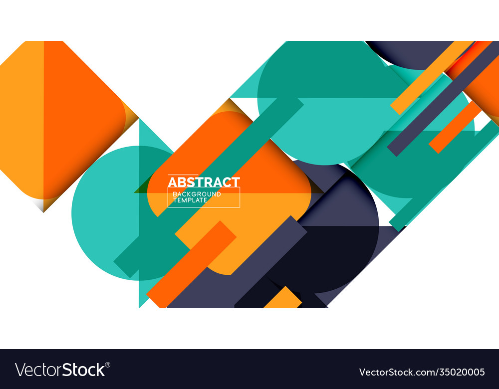 Clean minimal geometric abstract background Vector Image