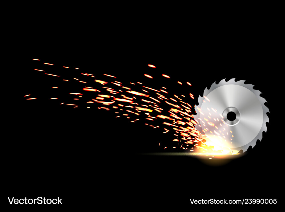 Creative of circular saw blade Royalty Free Vector Image