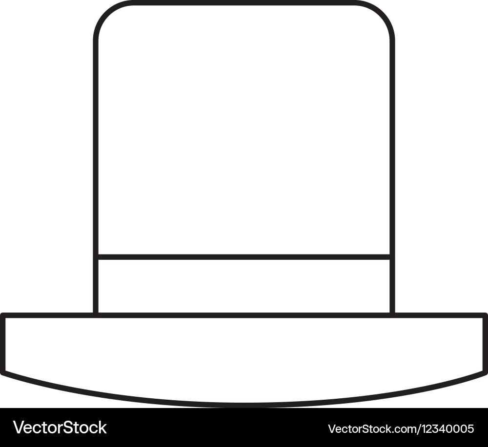 Funny hat party isolated icon Royalty Free Vector Image