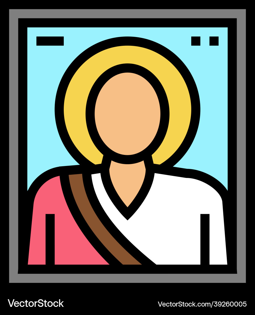 Icon christianity color Royalty Free Vector Image