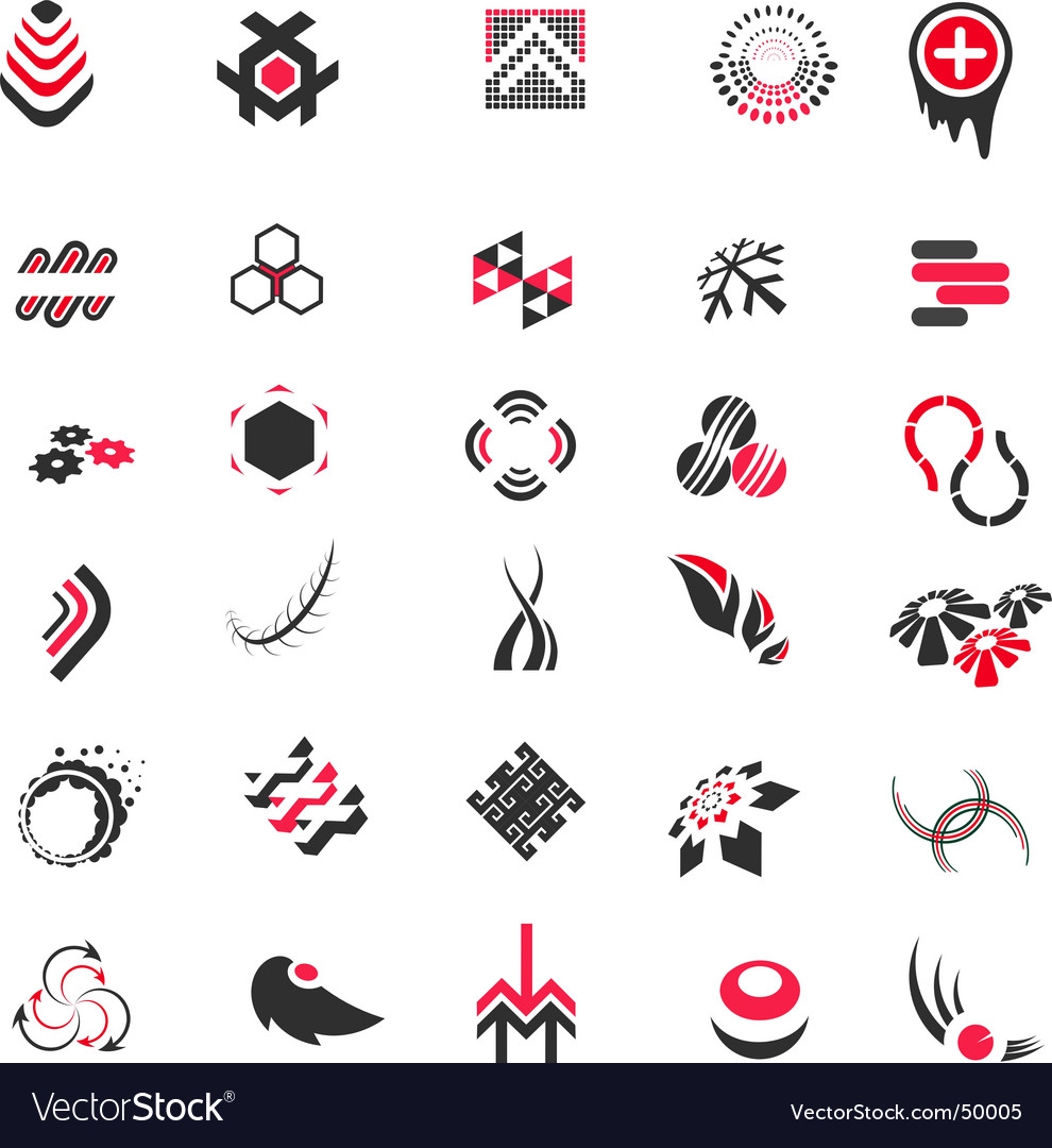 Logo collection Royalty Free Vector Image - VectorStock