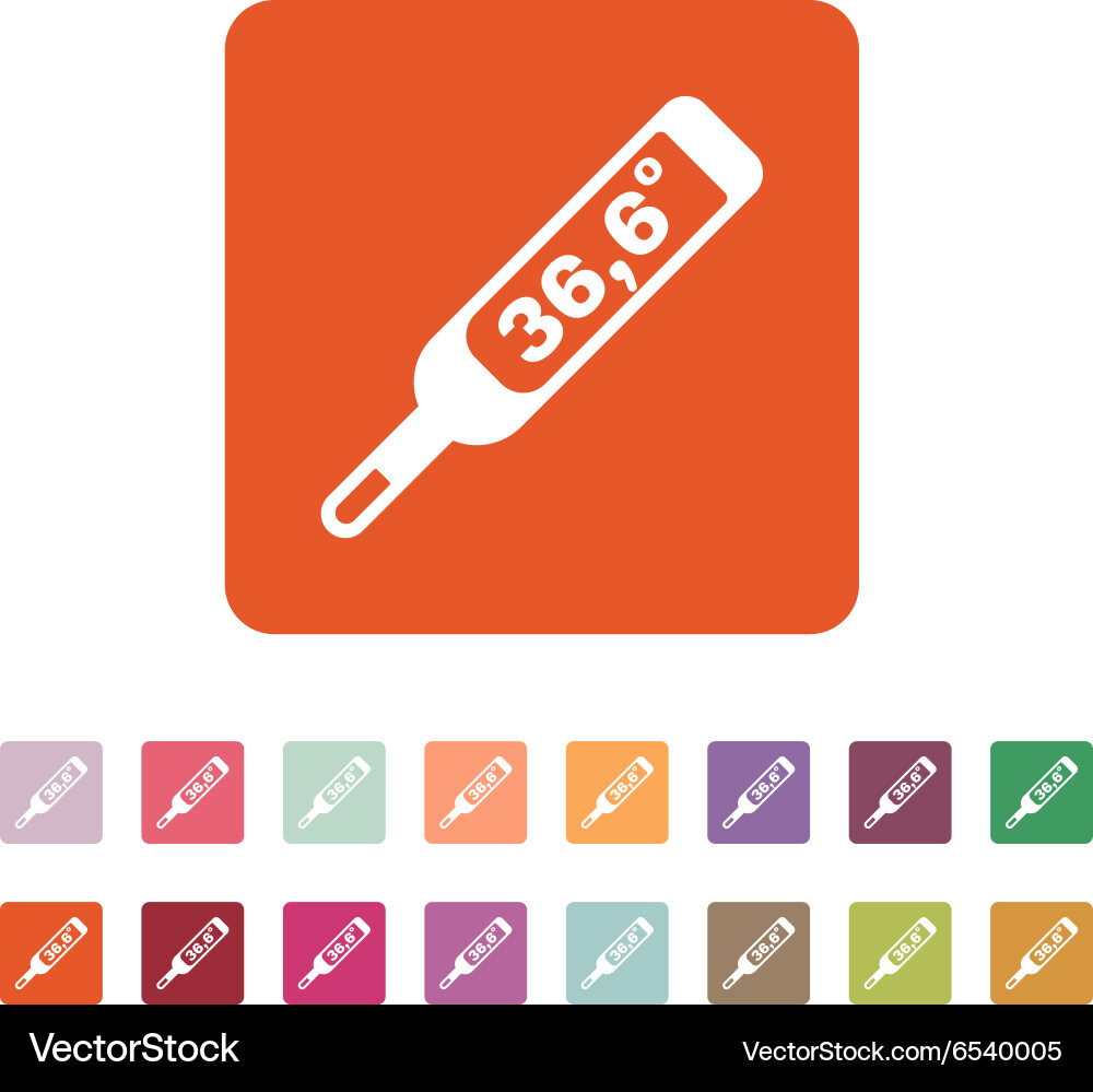 Medical thermometer icon healthy Royalty Free Vector Image