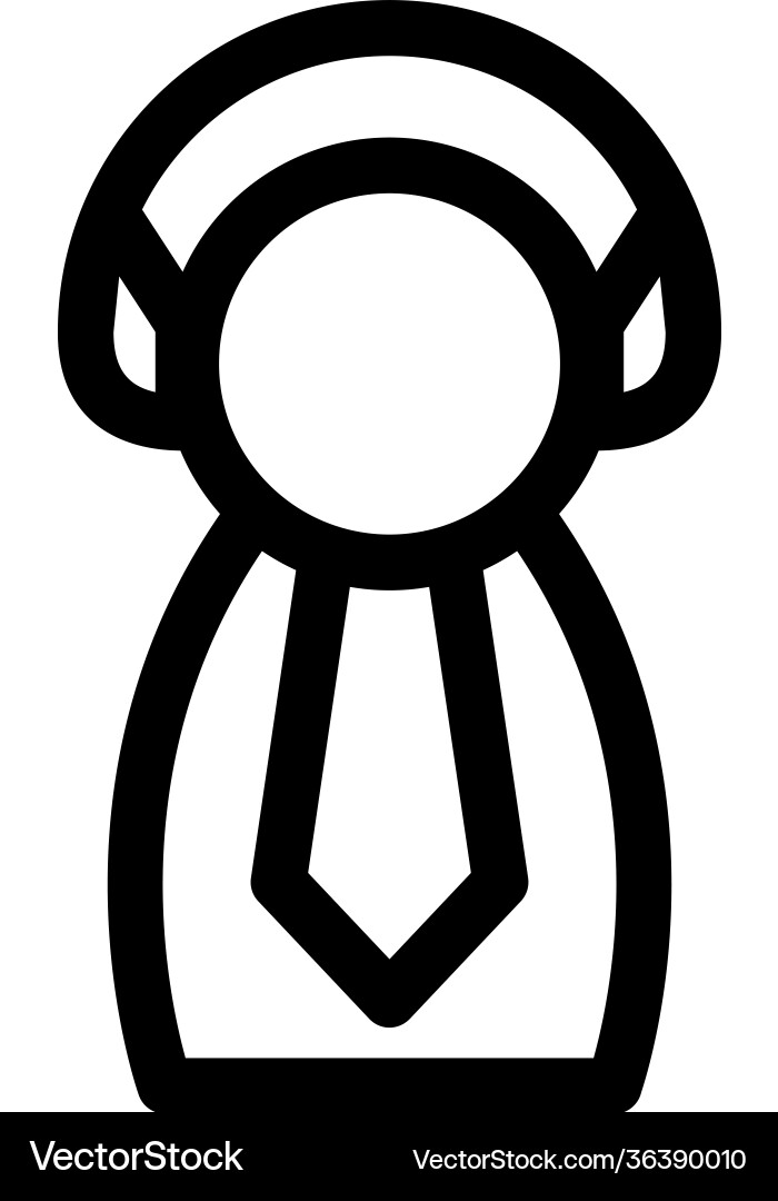 Customer icon or logo isolated sign symbol Vector Image