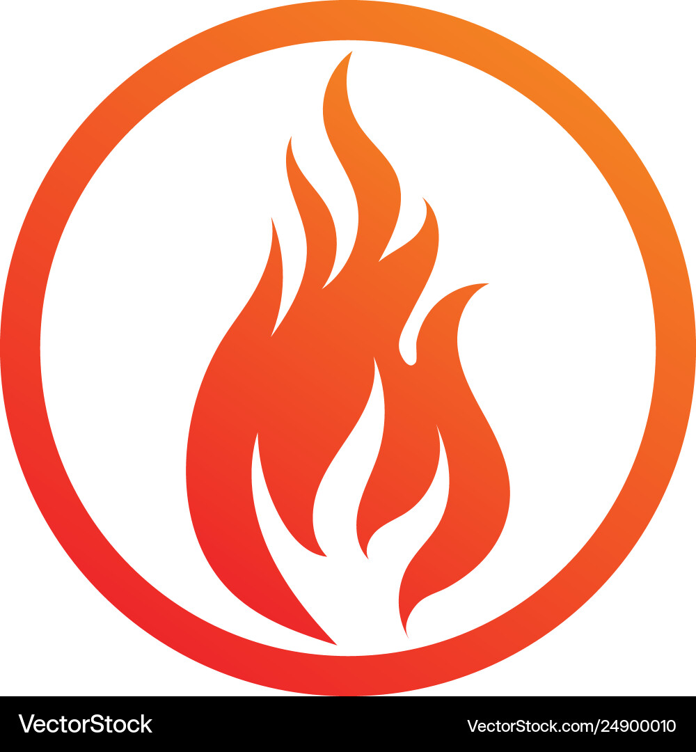 Fire flame design Royalty Free Vector Image - VectorStock