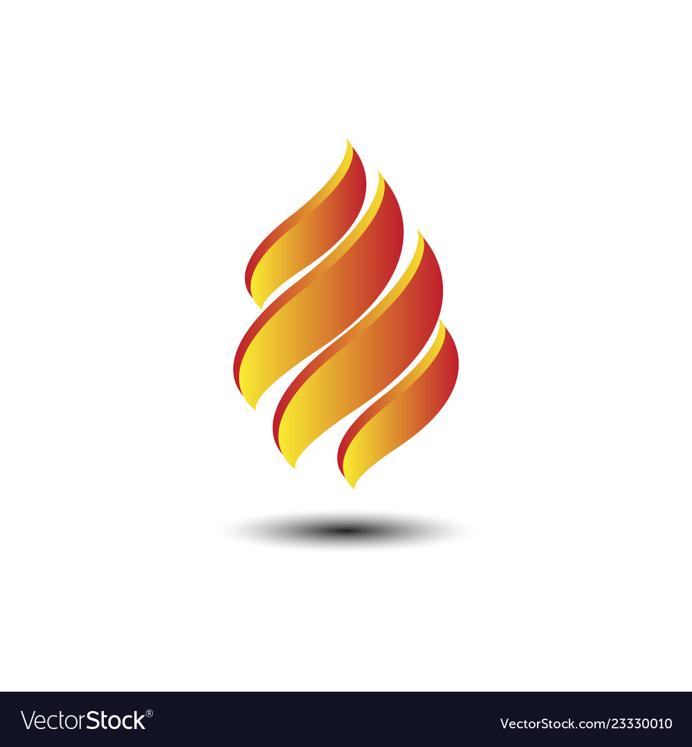 Fire tech logo Royalty Free Vector Image - VectorStock
