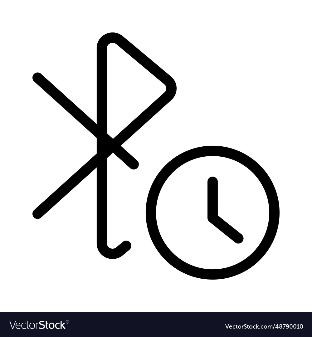 Time duration setting in bluetooth Royalty Free Vector Image