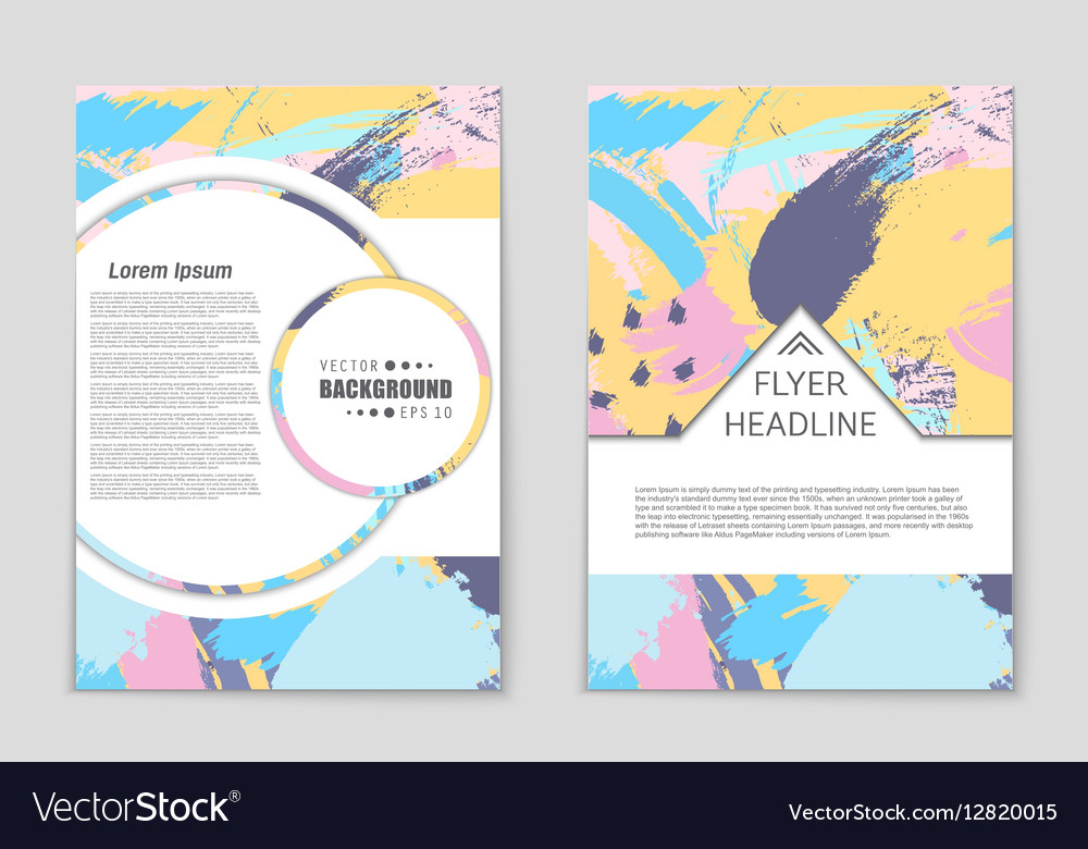 Abstract layout background set for art Royalty Free Vector