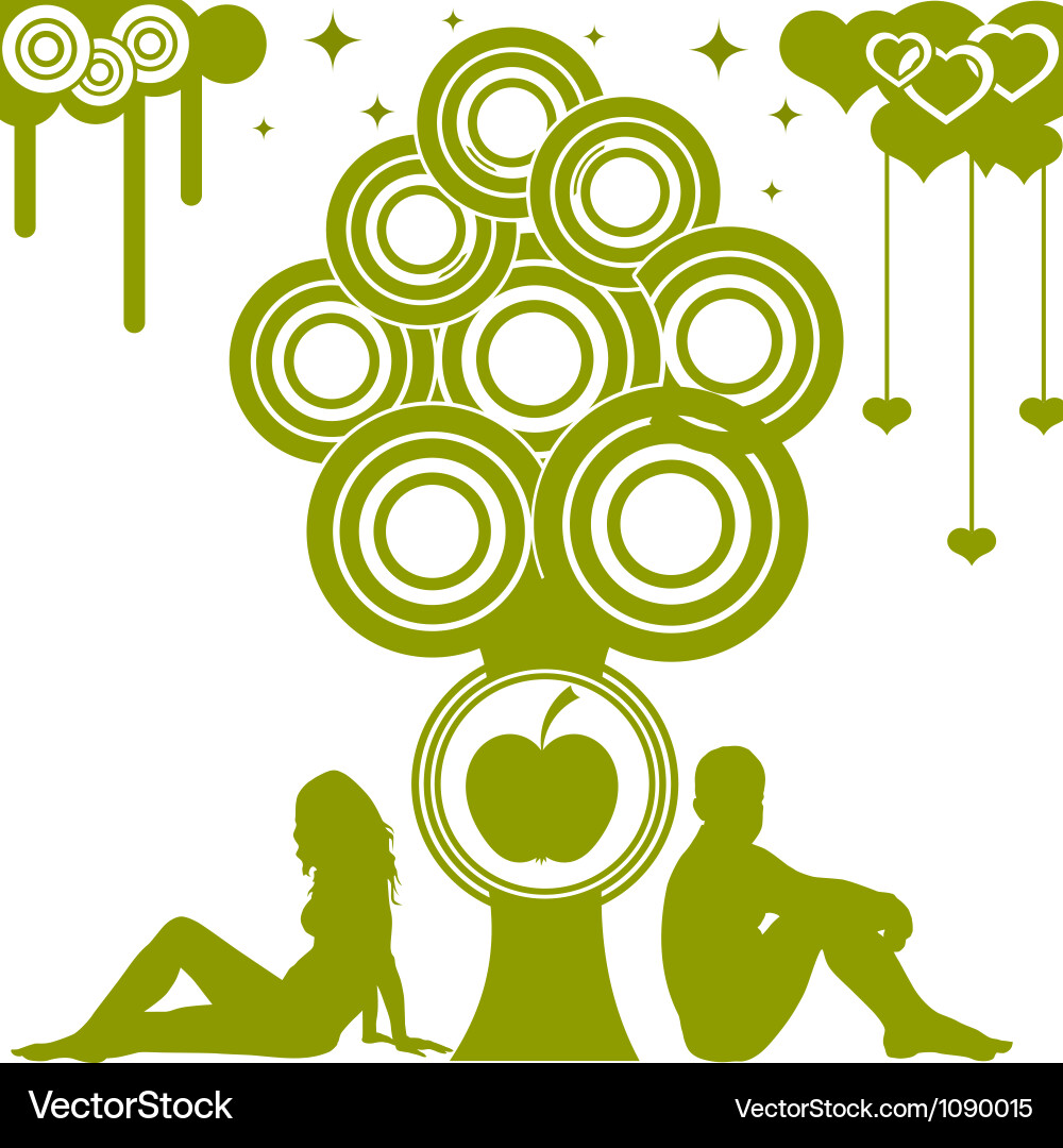 Adam and eve eps10 Royalty Free Vector Image - VectorStock