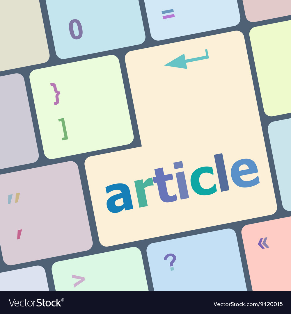 Analysis concept button on modern computer Vector Image