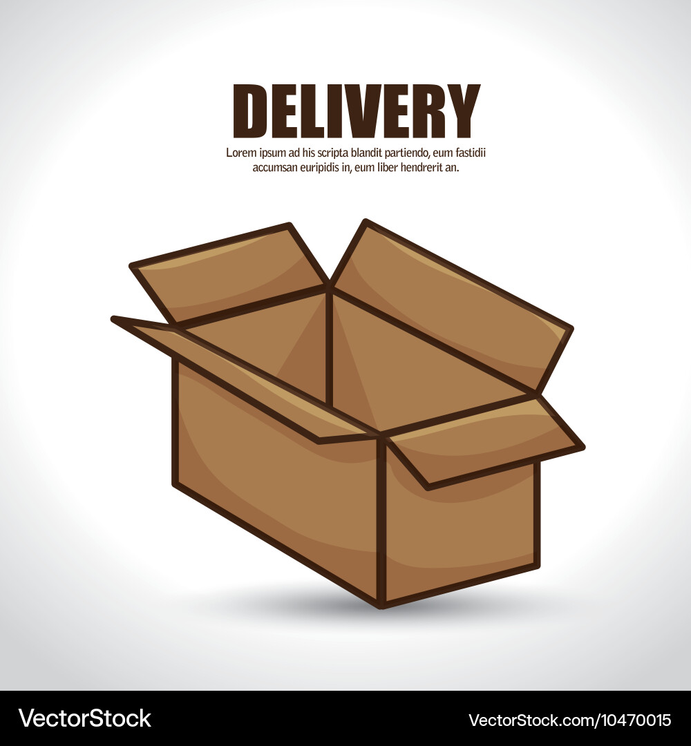 Boxes carton packing delivery service Royalty Free Vector
