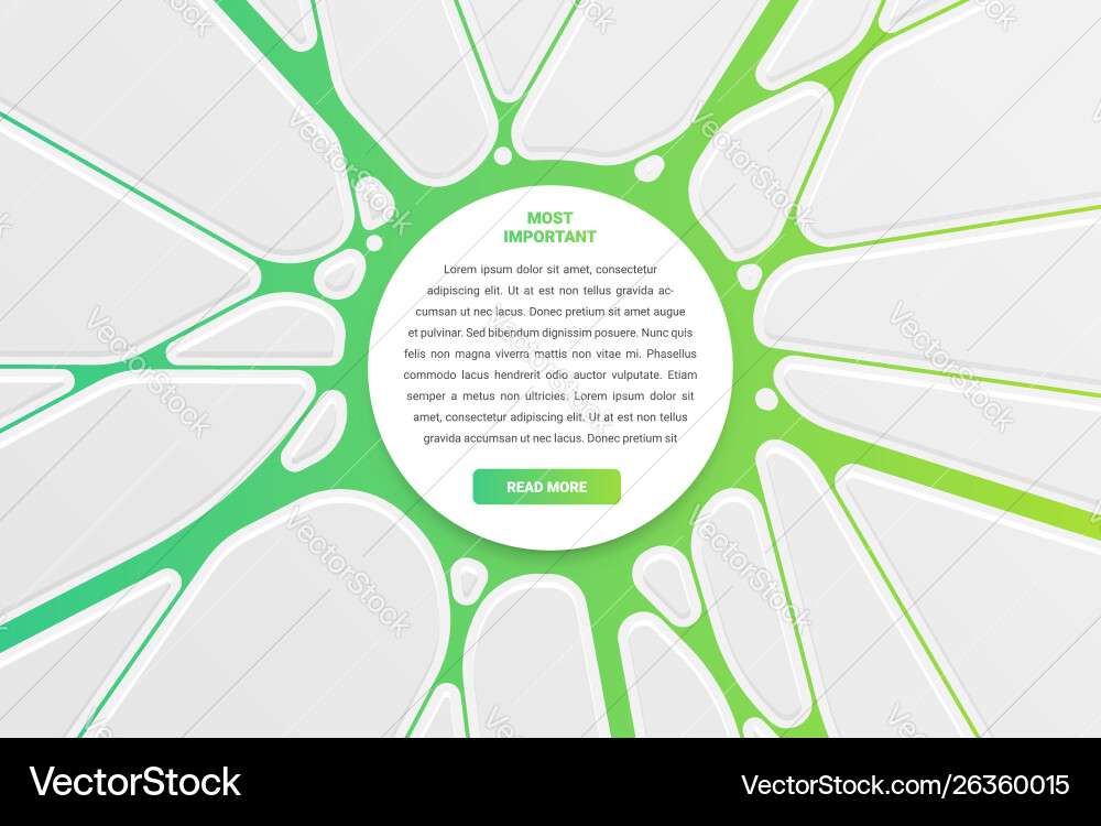 Colorful modern white card template with Vector Image