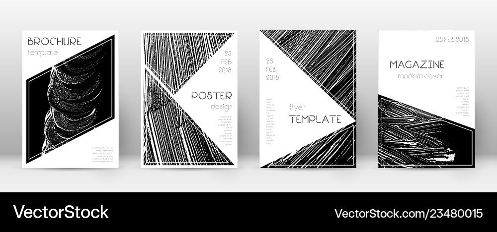 Cover page design template triangle brochure layo Vector Image