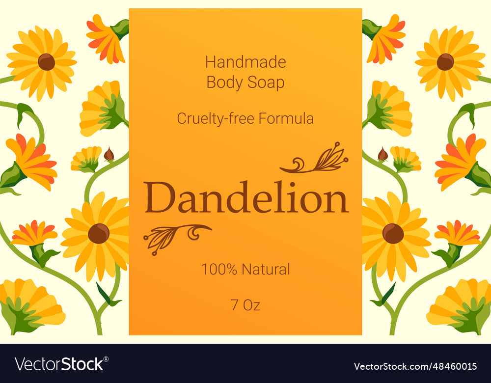 Handmade Beauty Soap Cruelty Free Formula Vector Image