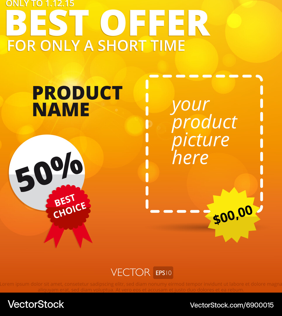 Sale background best offer Royalty Free Vector Image