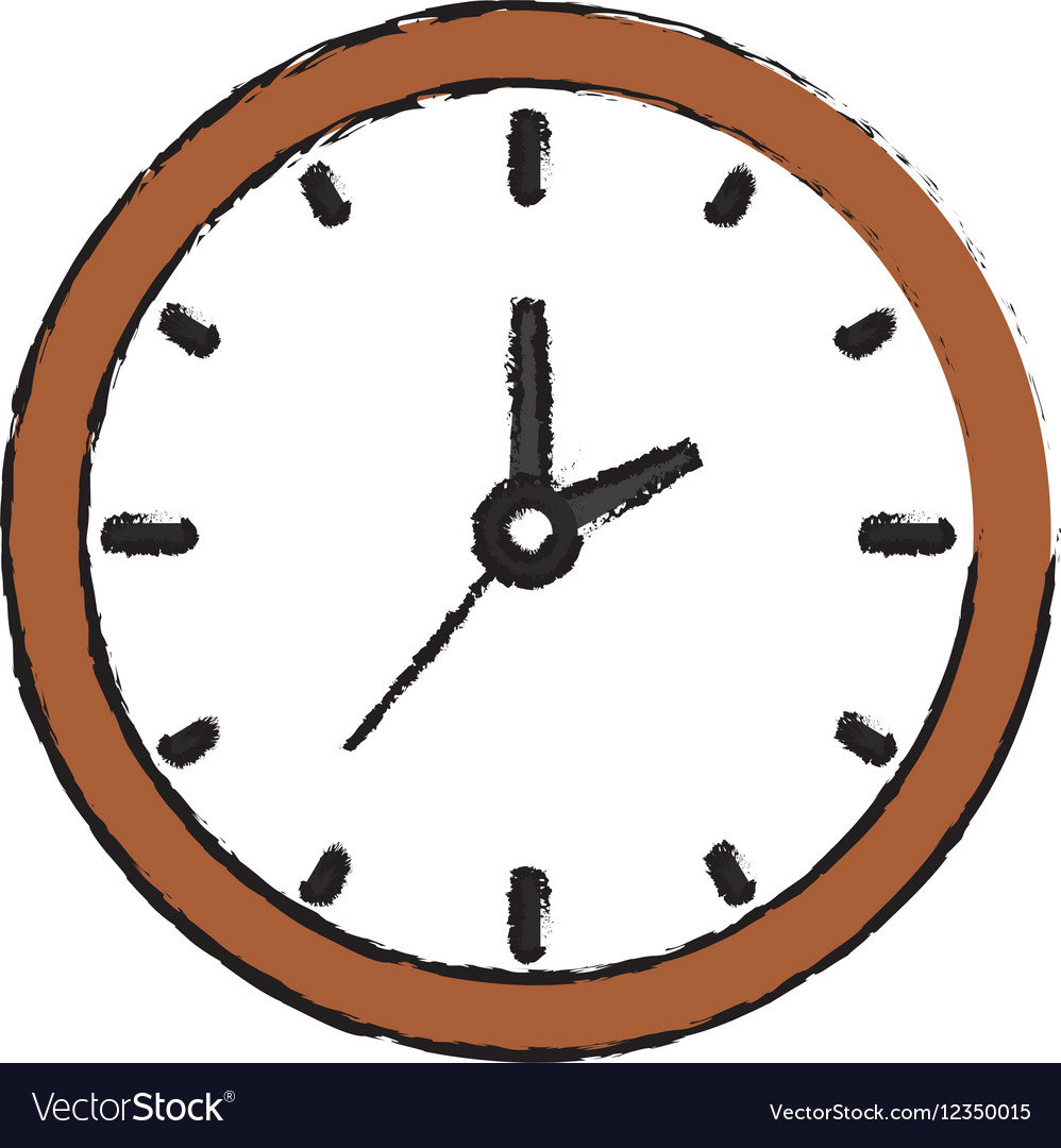 Time clock concept Royalty Free Vector Image - VectorStock
