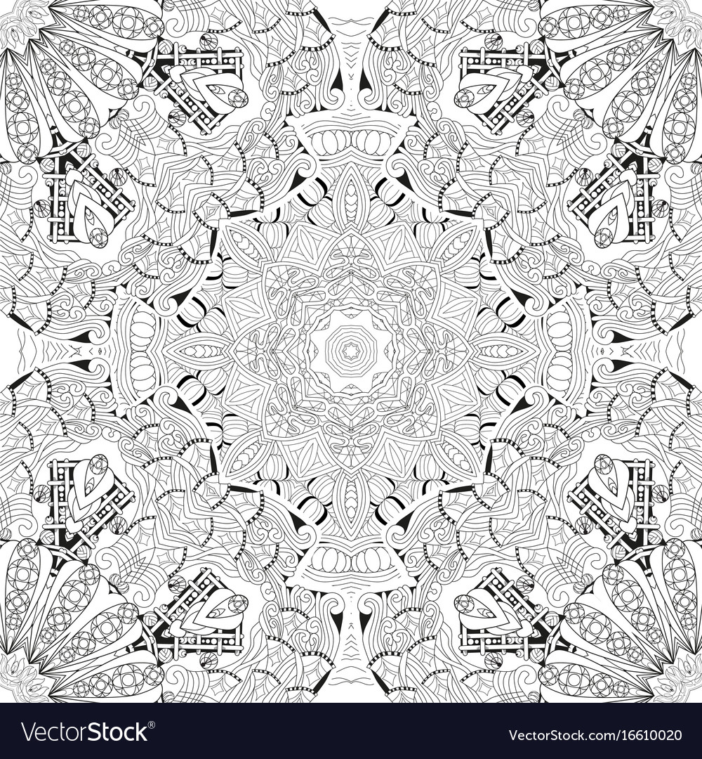 Hand drawn entangle seamless pattern Royalty Free Vector