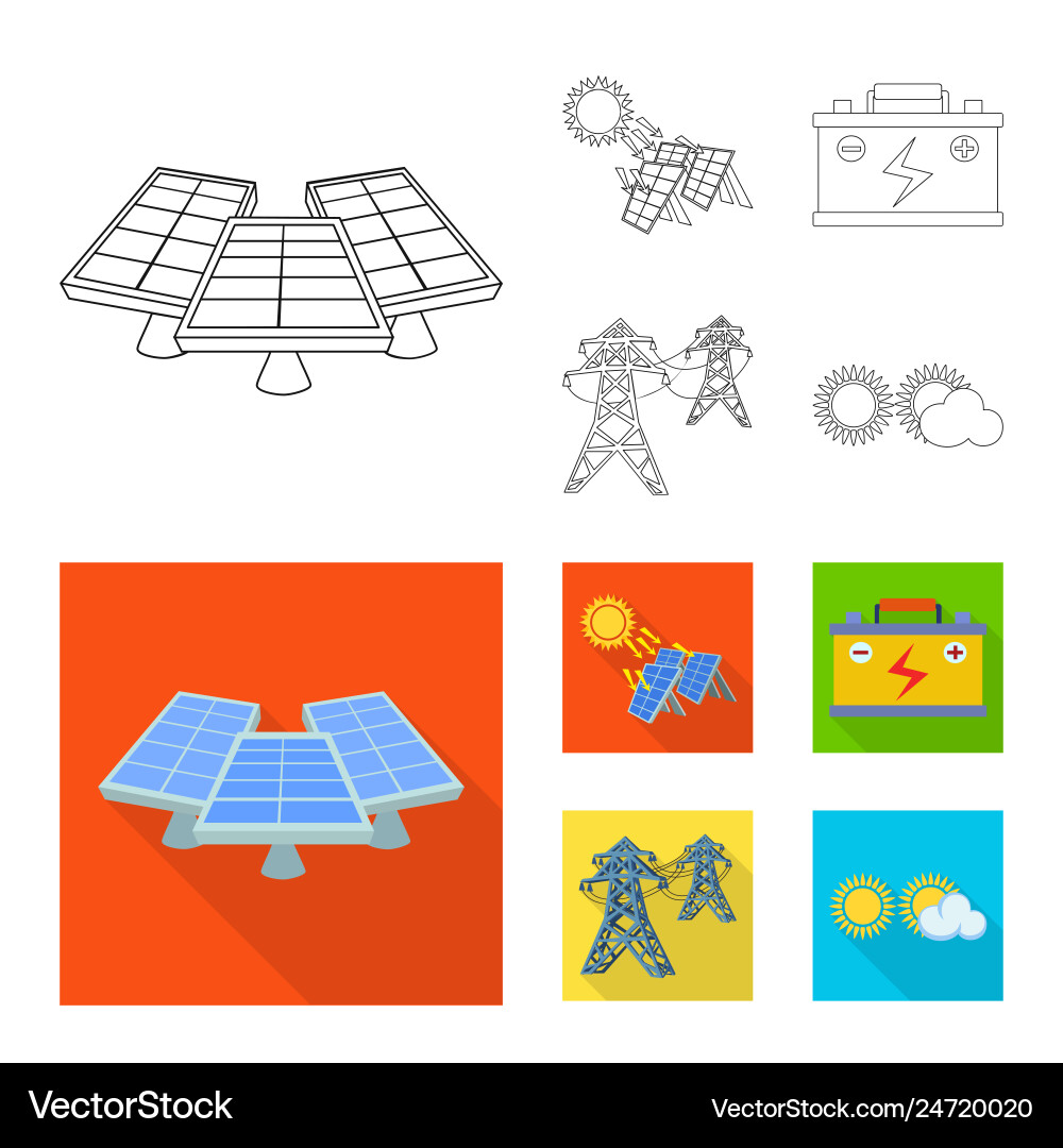 Isolated object of innovation and technology icon Vector Image