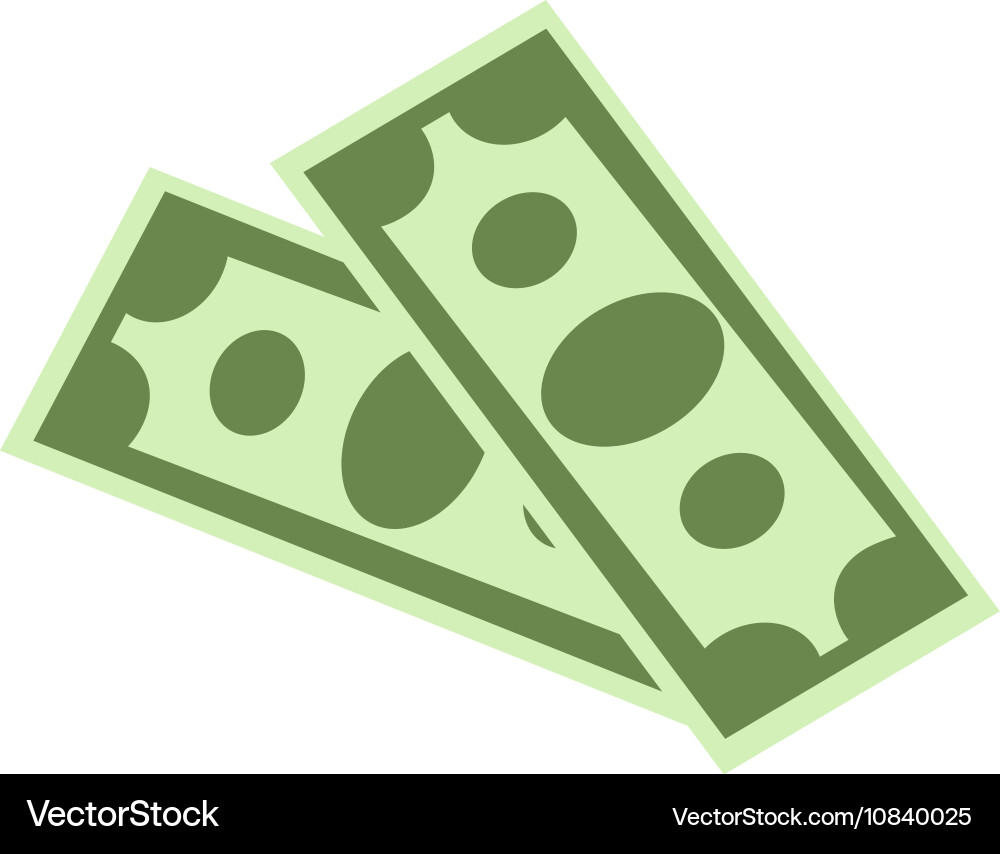 Dollar money symbol icon Royalty Free Vector Image