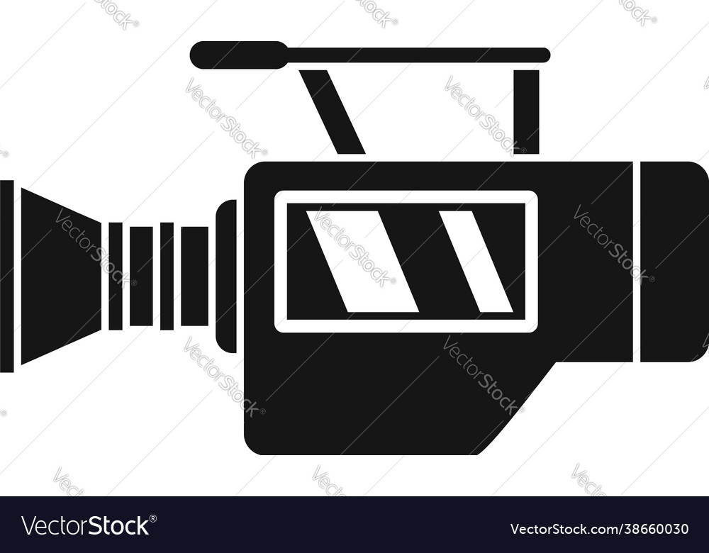Camcorder icon simple tv camera Royalty Free Vector Image