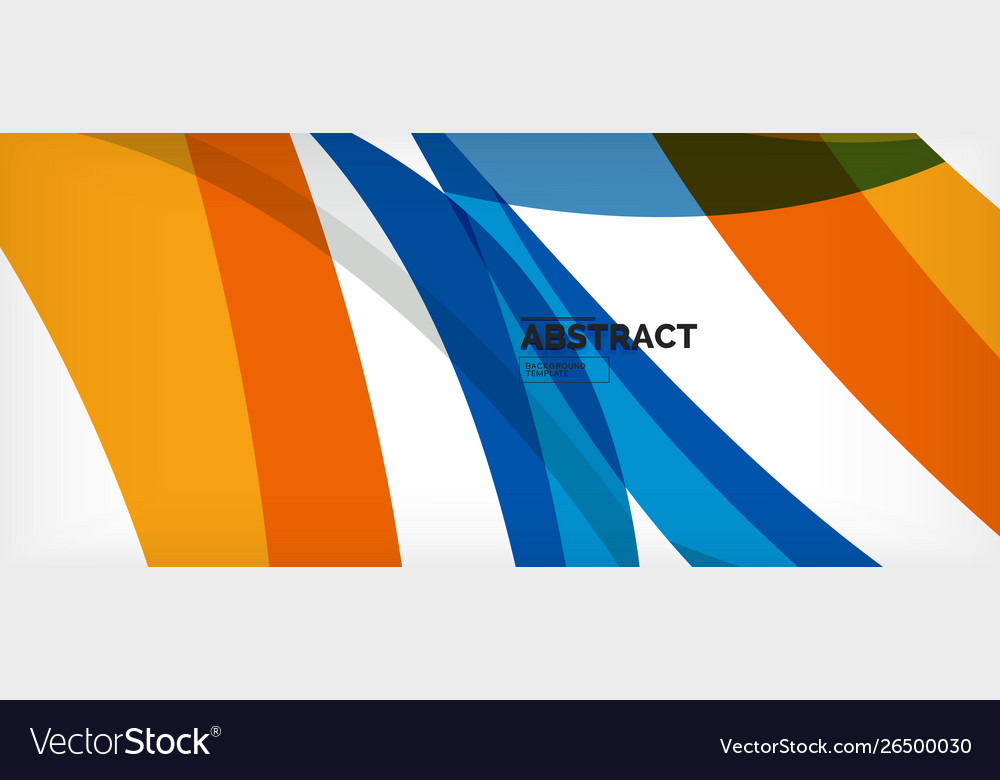 Linear wave web template Royalty Free Vector Image