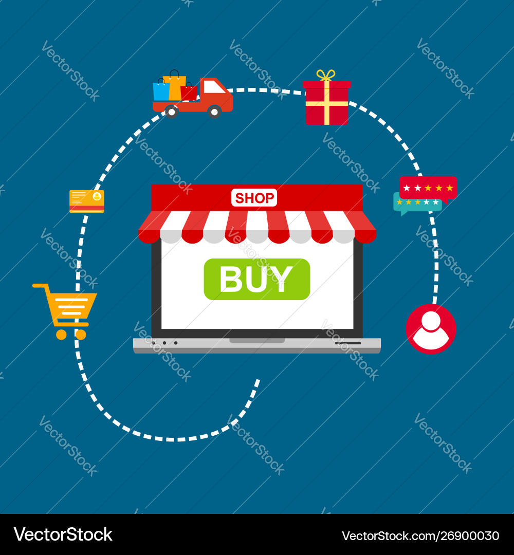 Modern flat design people and business concept Vector Image