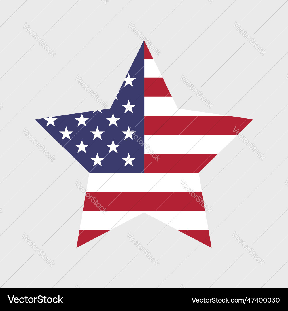 Usa flag icon american Royalty Free Vector Image