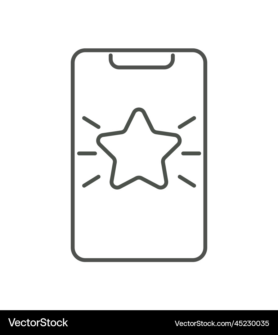 Marketing voucher line icon Royalty Free Vector Image