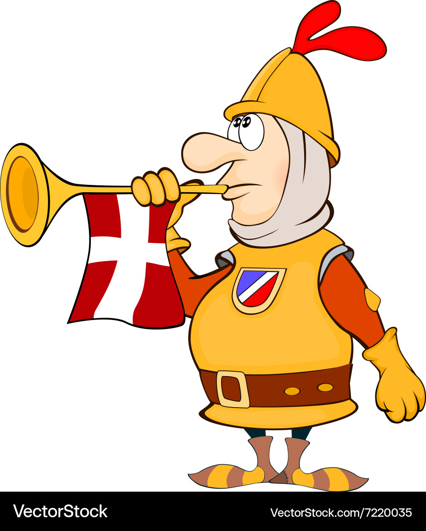 Of cartoon knight Royalty Free Vector Image - VectorStock
