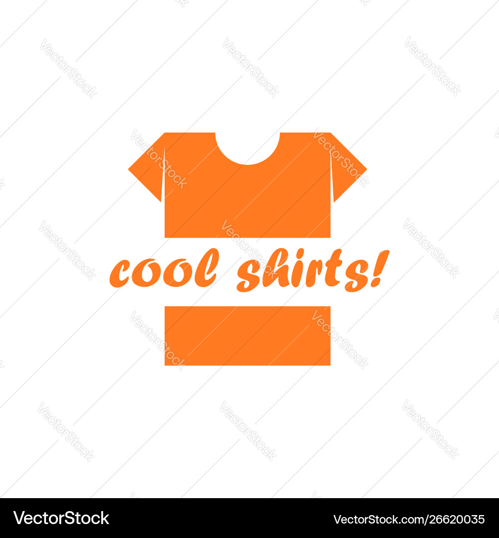 T-shirt logo cool shirts Royalty Free Vector Image