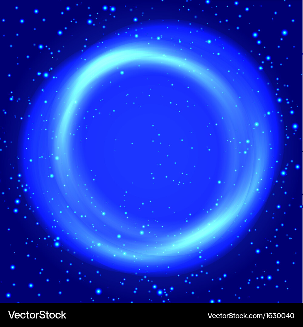 Blue bokeh abstract frame Background with Vector Image