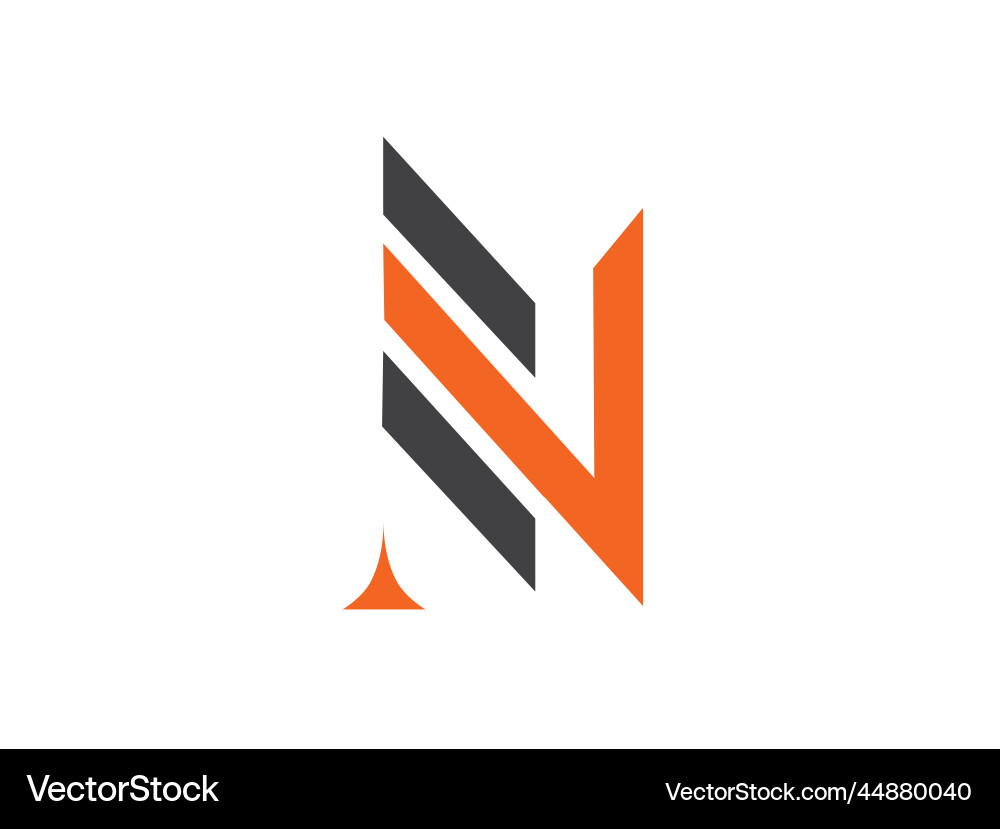 En logo design letter lettering Royalty Free Vector Image