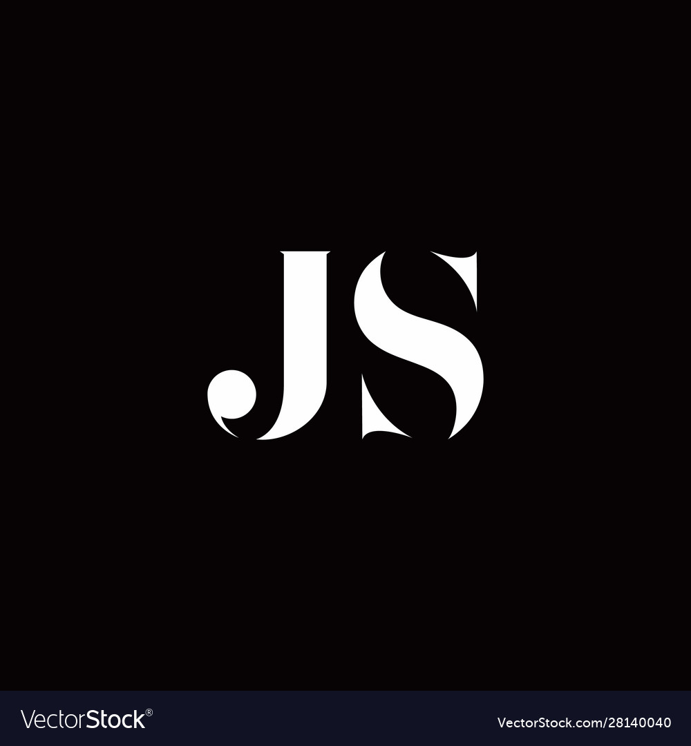 Js logo letter initial designs template Royalty Free Vector