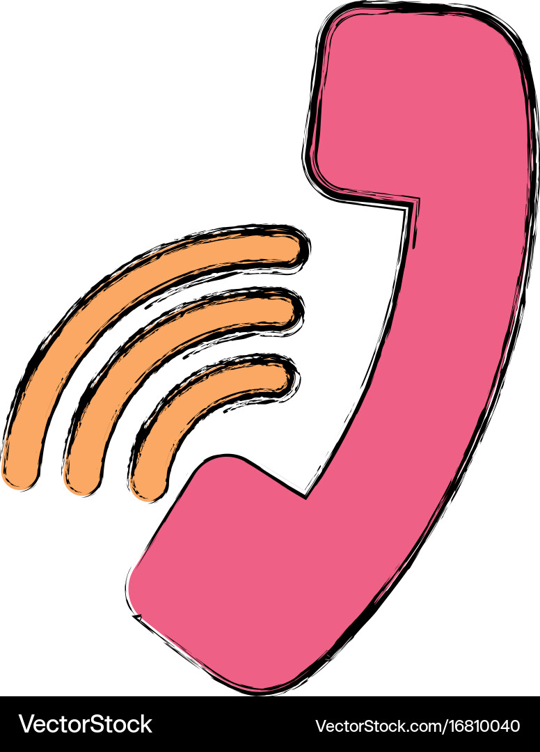 Telephone call center symbol Royalty Free Vector Image