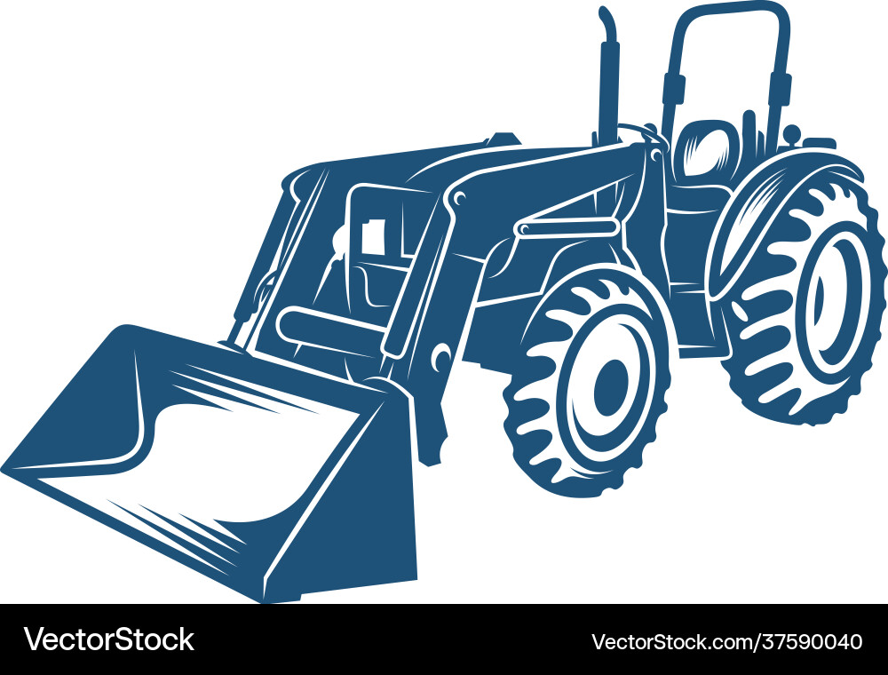 Tractor design creative logo Royalty Free Vector Image