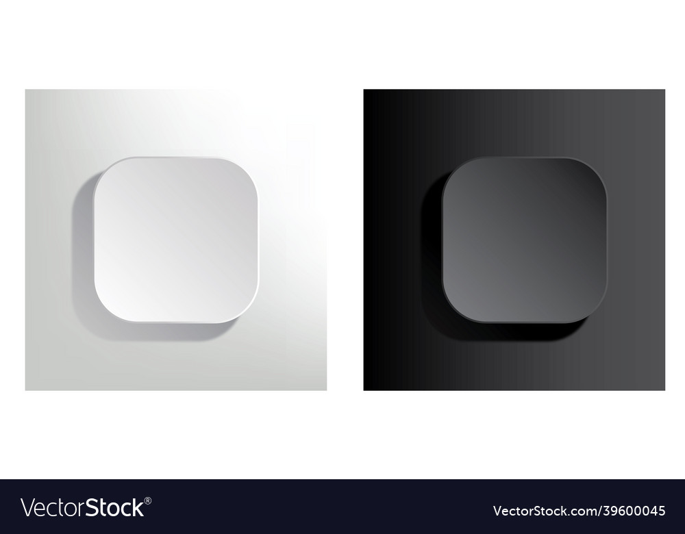 3d buttons neumorphic design Royalty Free Vector Image