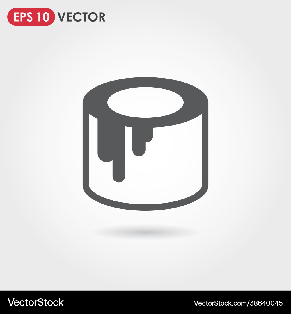 Can paint single icon Royalty Free Vector Image