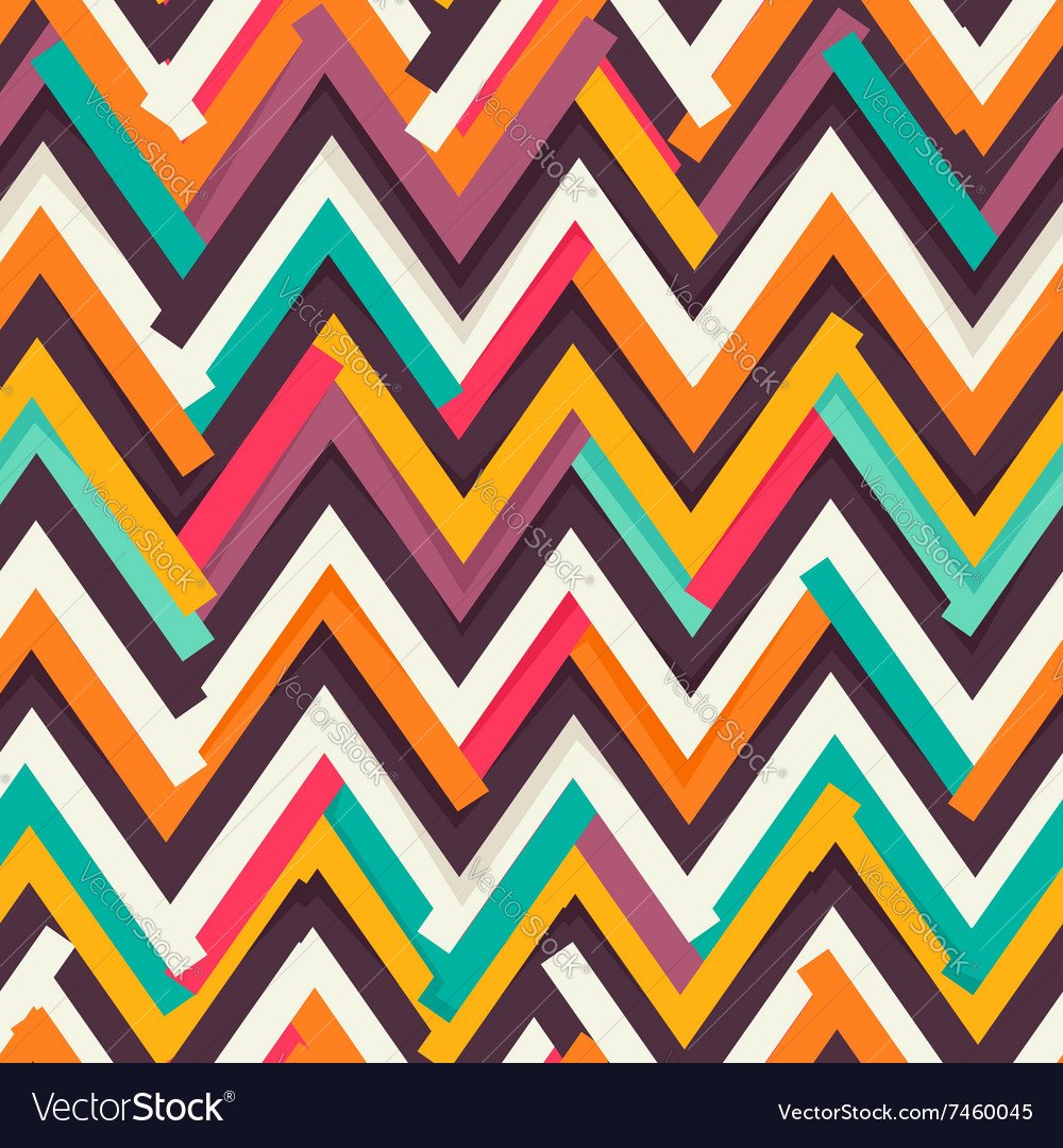 Chevron uneven pattern Royalty Free Vector Image