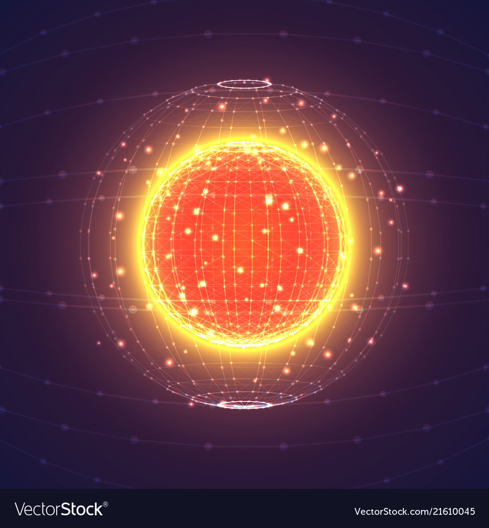 Interstellar space polygonal background Royalty Free Vector