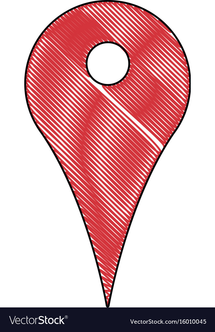 Pointer map navigation gps guide app Royalty Free Vector