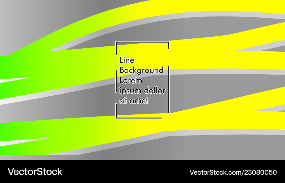 Abstract wave background with green and yellow Vector Image