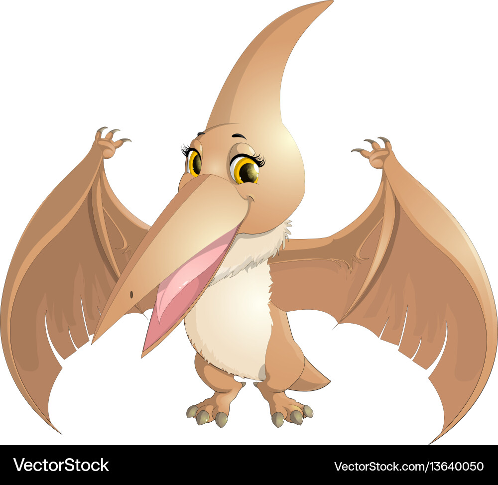 Beautiful carton dinosaur Royalty Free Vector Image