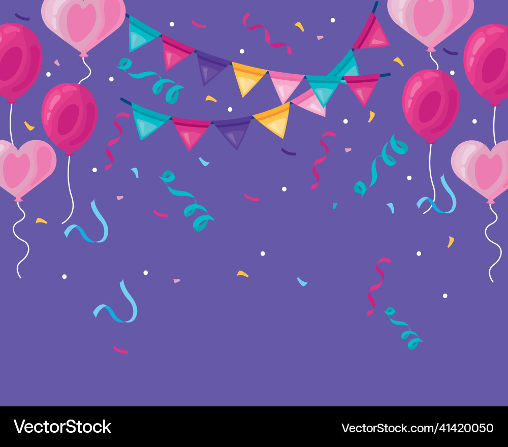 Celebrating party decoration Royalty Free Vector Image