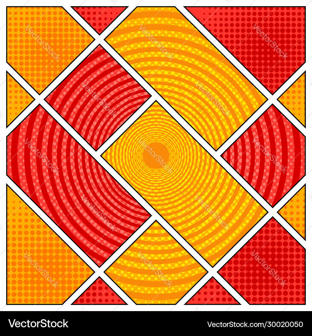 Comic bright frames composition Royalty Free Vector Image