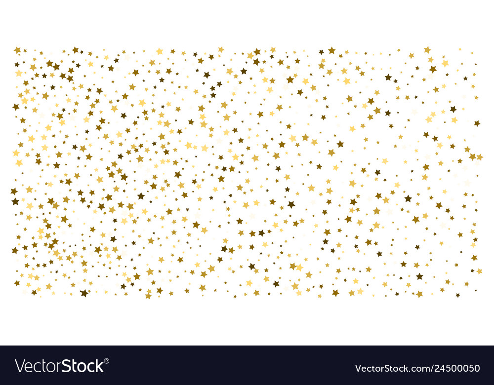 Gold stars confetti celebration Royalty Free Vector Image