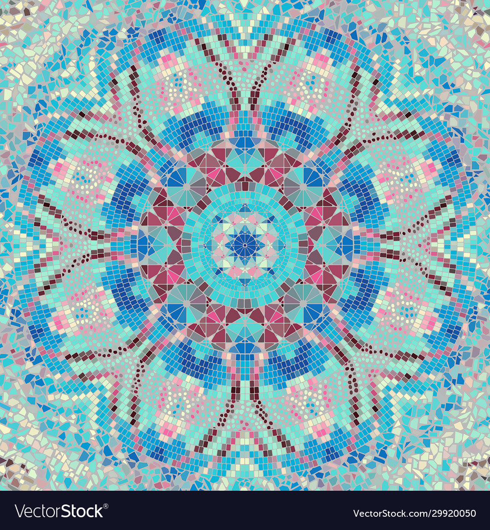 Seamless mosaic pattern pattern Royalty Free Vector Image