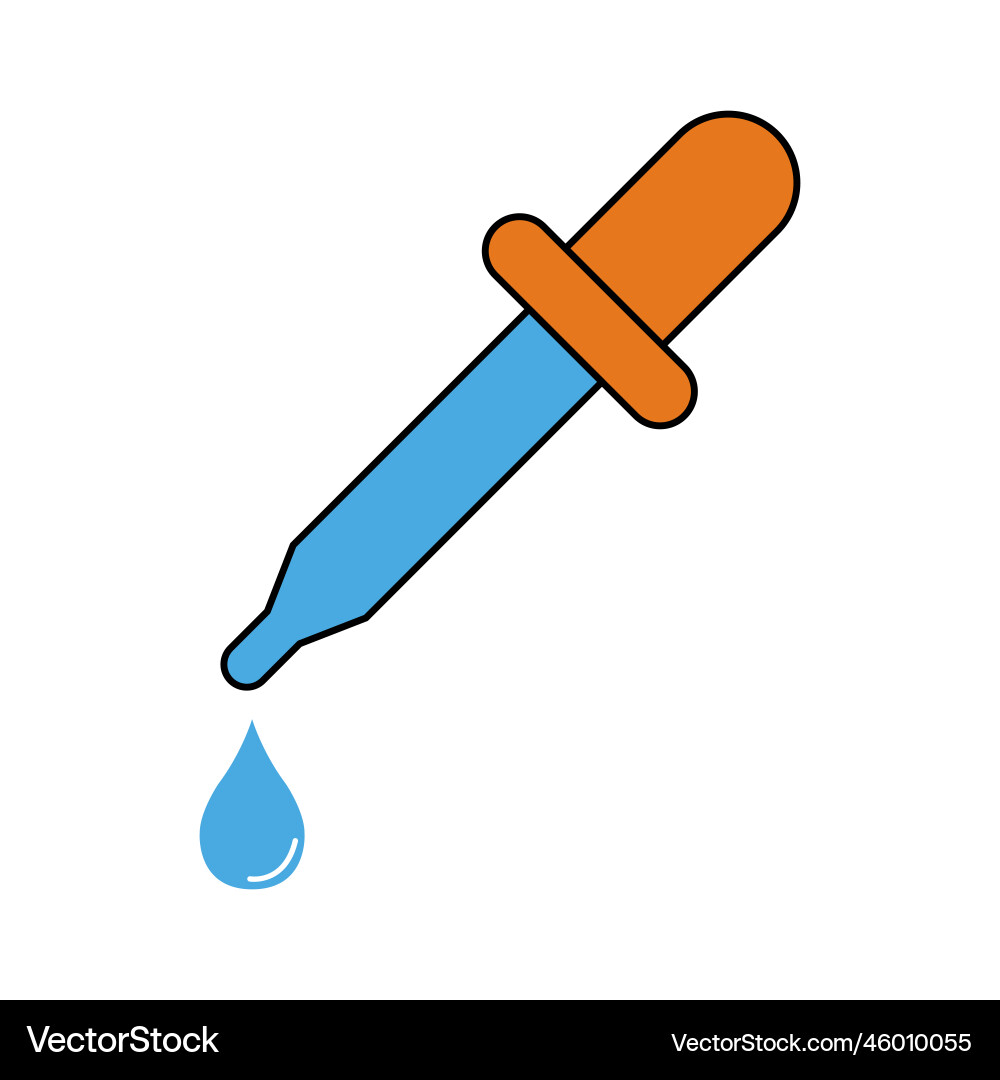 Dropper liquid icon medicine health tool web Vector Image