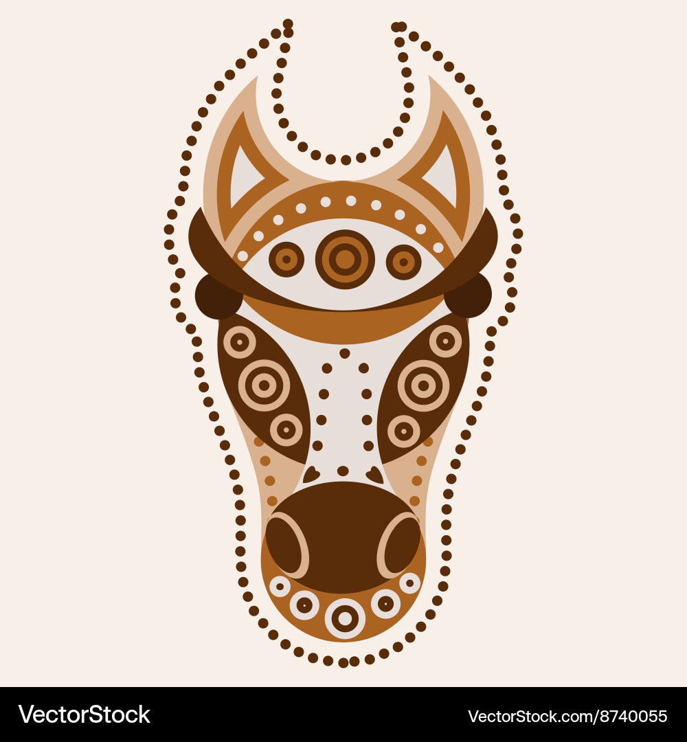 Horse geometry Royalty Free Vector Image - VectorStock