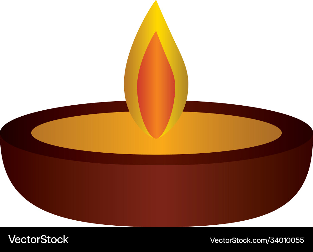 Isolated candle icon design Royalty Free Vector Image