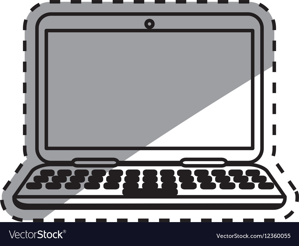 Laptop computer technology Royalty Free Vector Image